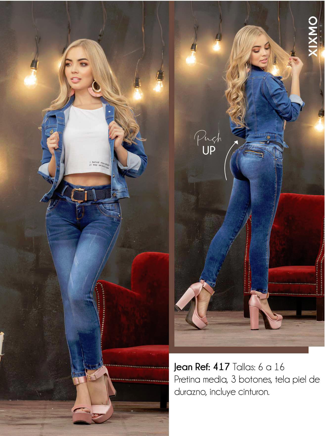 Jean de Moda hecho en Colombia Levanta cola